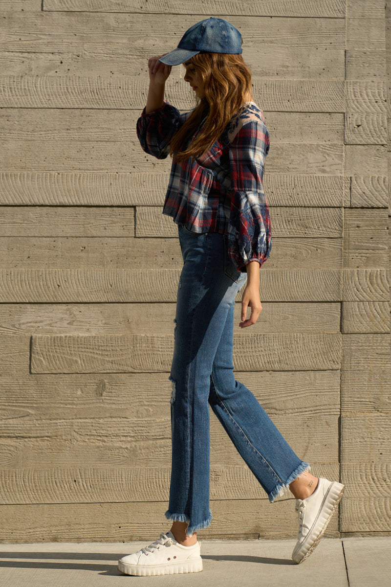 Elsa Crop Bootcut Jeans | Insanegene.com